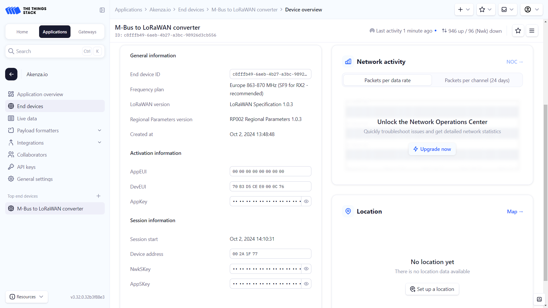 M-Bus to LoRaWAN - Akenza.io | ACRIOS Wiki